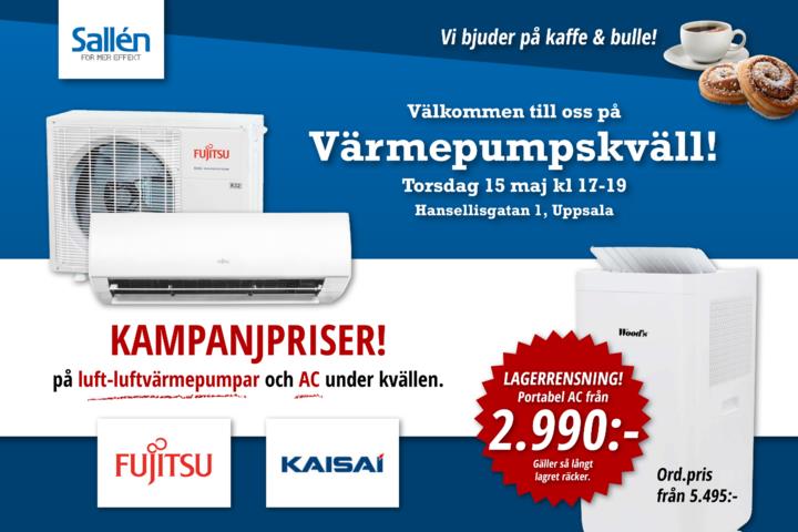 Värmepumpskväll 15 maj 2025 - Sallén